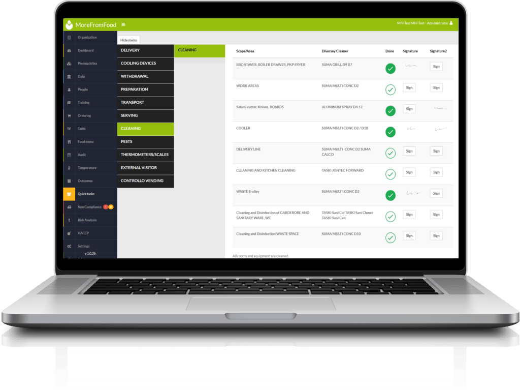 The best Food Safety Audit management software and digital HACCP App
